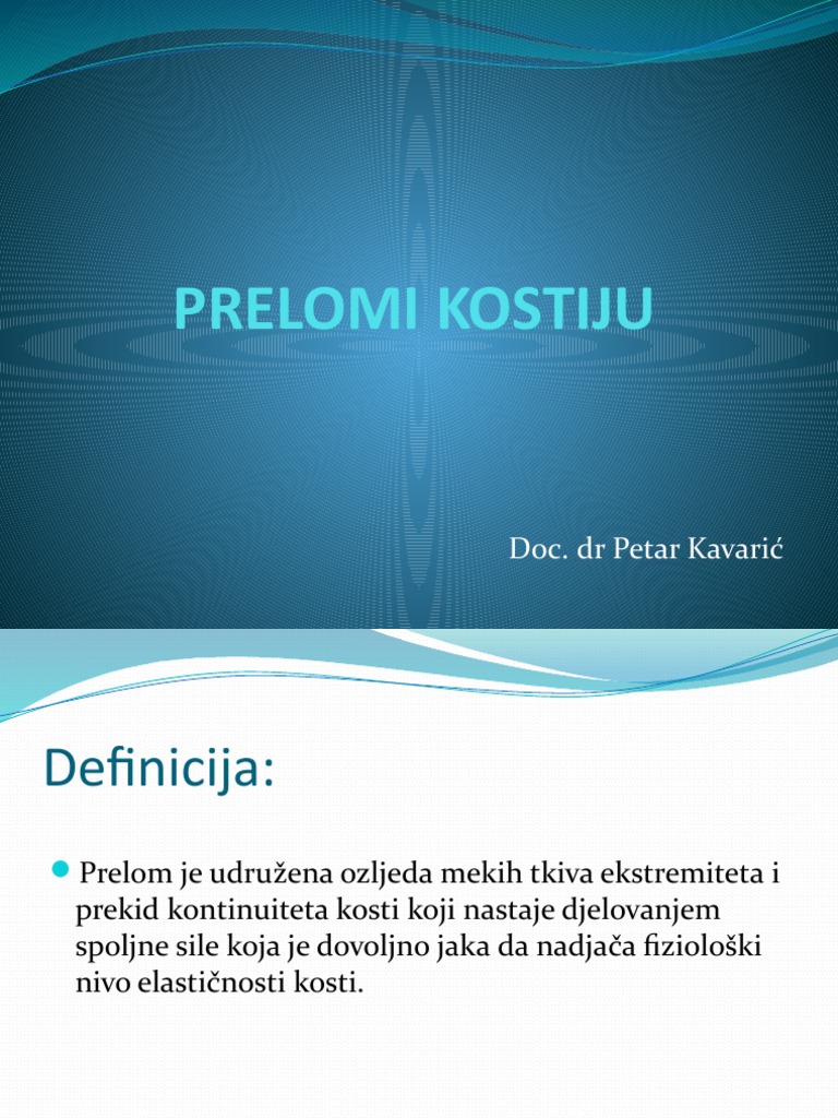 Iii 2 Prelomi Kostiju | PDF | Science & Mathematics | History