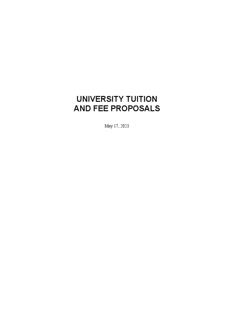 Kansas University Tuition Proposals 2024 | PDF | University Of Kansas ...