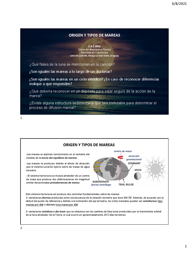 1 - Mareas y Oleaje | PDF