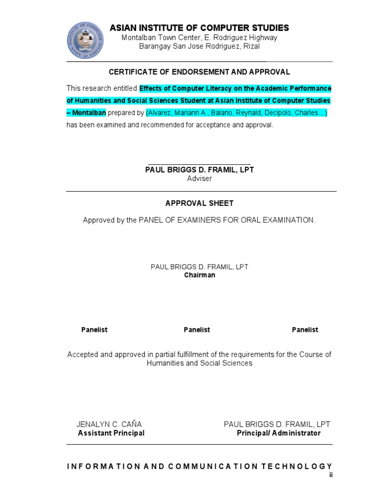 Preliminaries Template 1 - 2023 | PDF