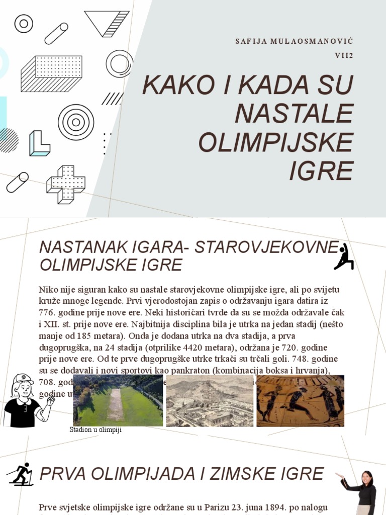 Kako I Kada Su Nastale Olimpijske Igre | PDF