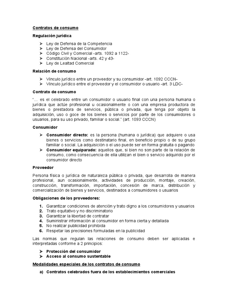 Contratos De Consumo Pdf