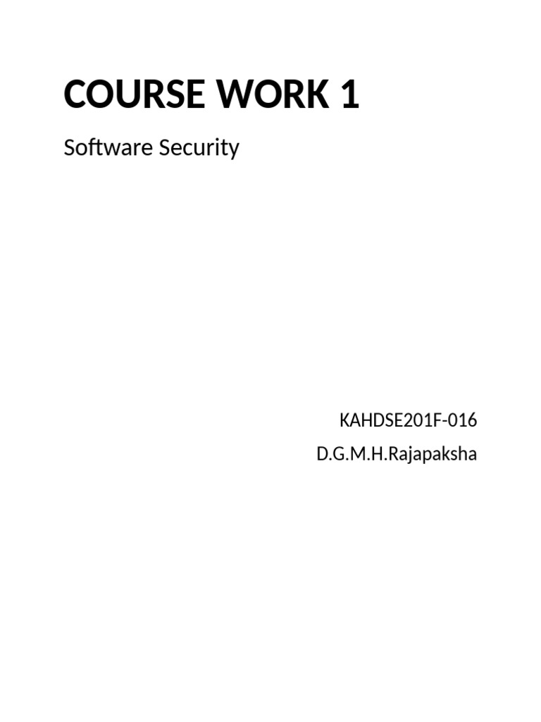 CW 1 | PDF | Software | Software Engineering