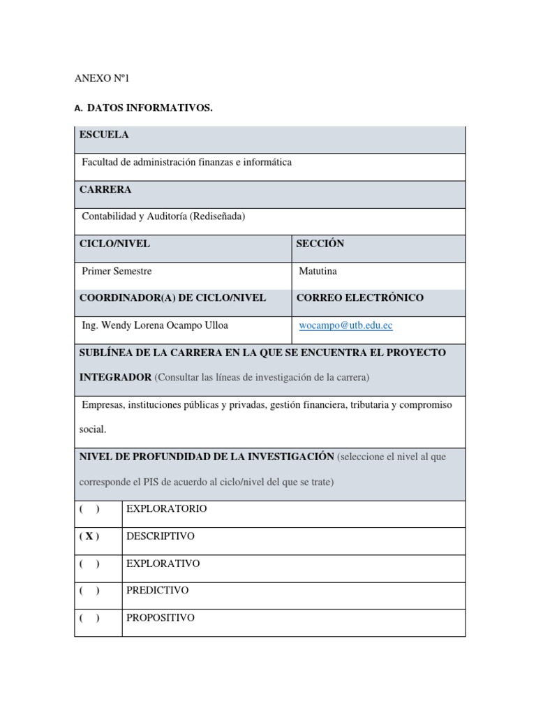 Anexos 1 | PDF | Contabilidad | Conocimiento