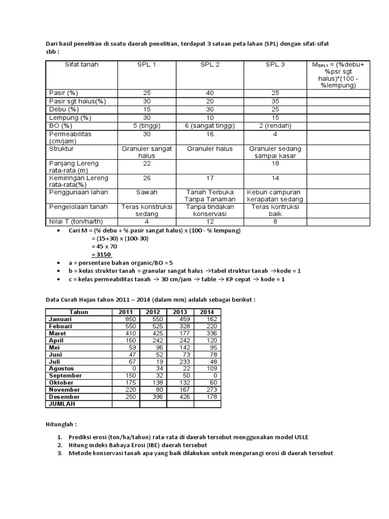 Latihan Soal Erosi | PDF