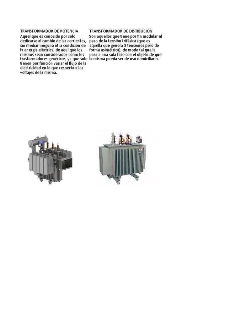 Tipos de Transformador | PDF Tipos de Transformador | PDF