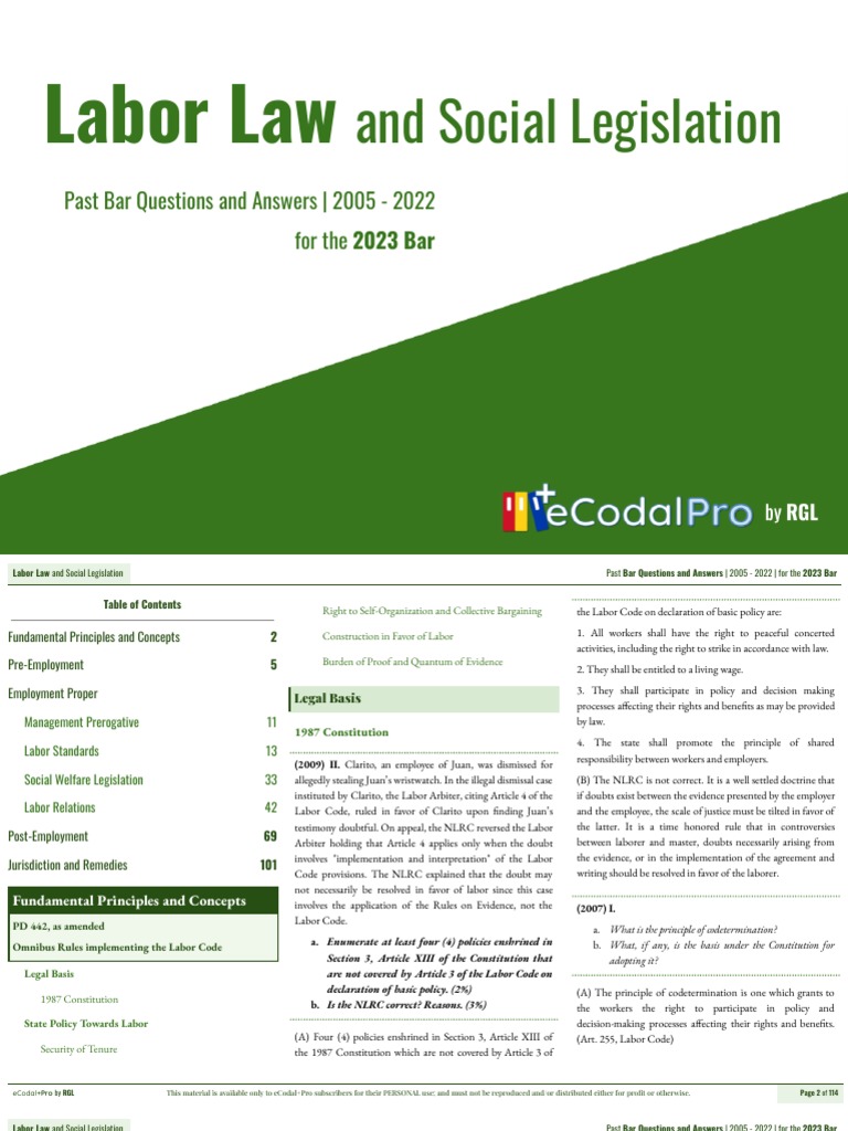 Labor 2 | PDF | Employment | Labour Law