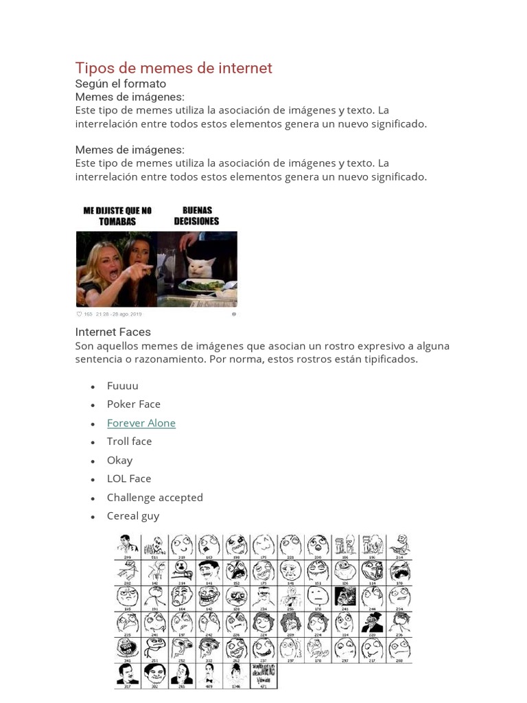 Tipos de memes en internet | PDF