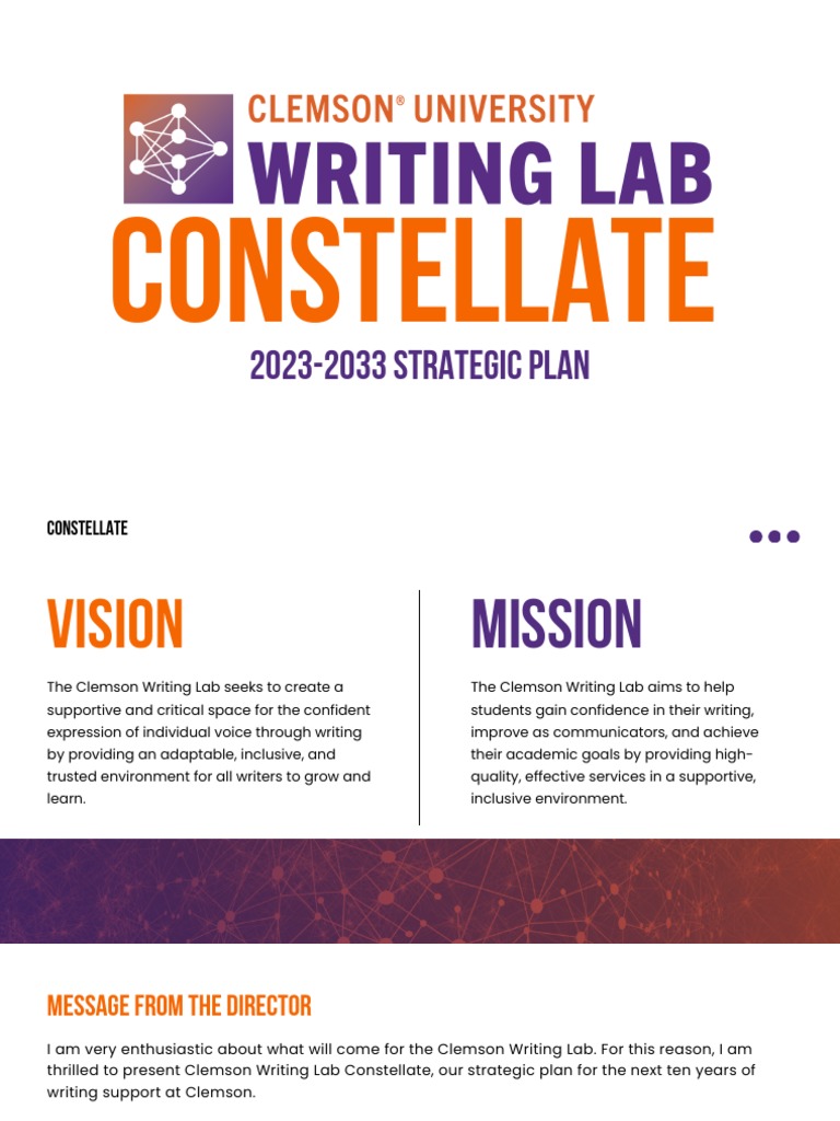 Writing Lab Strategic Plan - CONSTELLATE | PDF