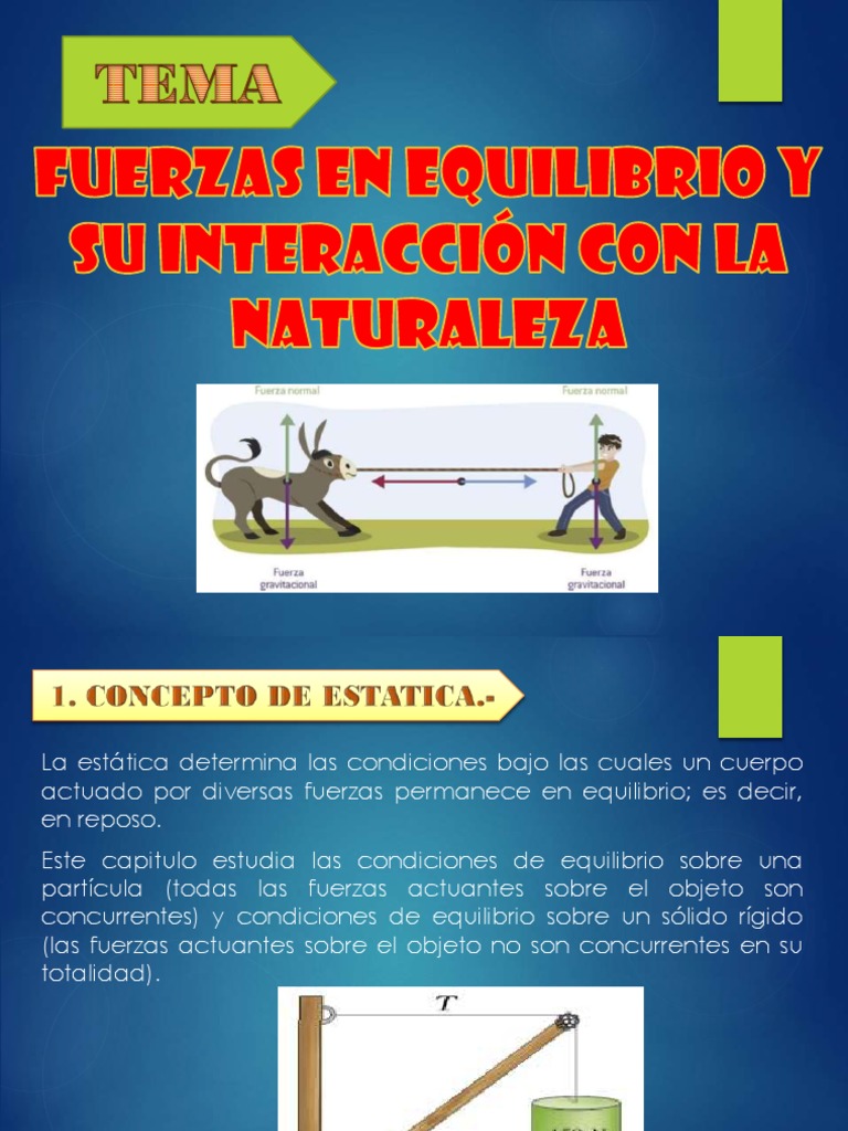 Tema - Fuerzas en Equilibrio y Su Interaccion Con La Naturaleza | PDF ...