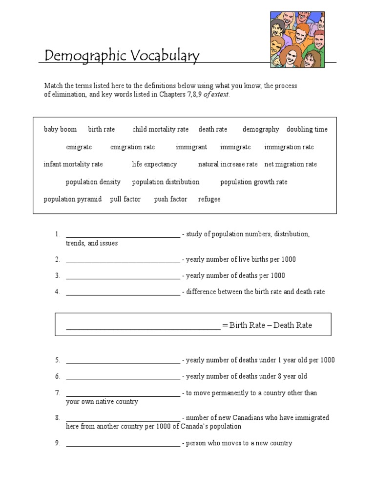 2021 Demographics Demographic Vocabulary | PDF | Demography | Immigration