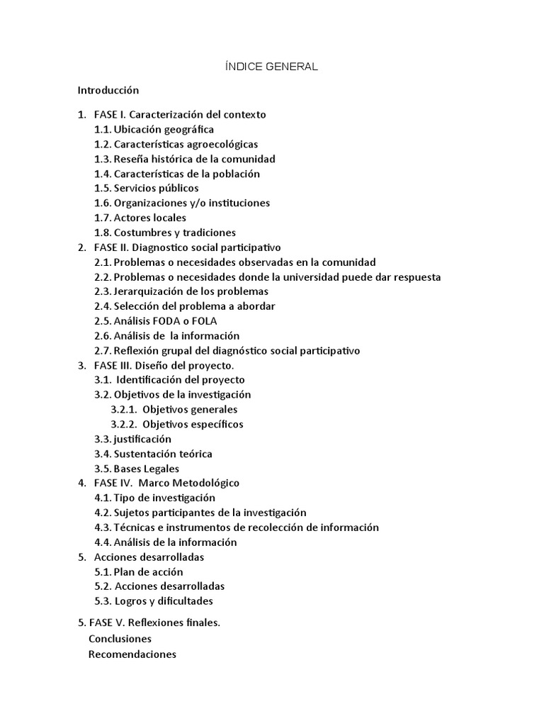 Estructura De Proyecto Ii Pdf 7136