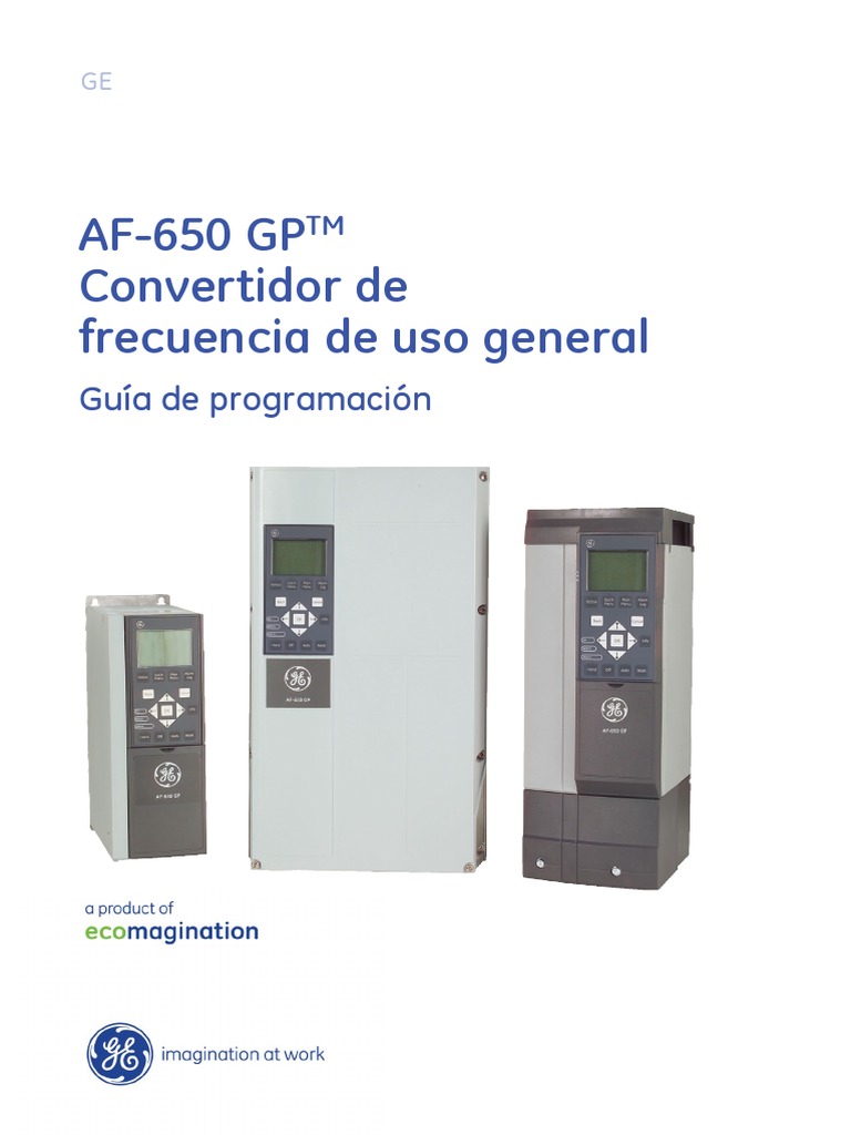 AF-650 GP TM Convertidor de Frecuencia de Uso General. Guía de Programación | PDF | Energia ...