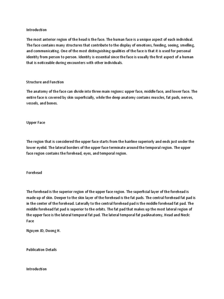 Facial anatomy-WPS Office | PDF | Human Nose | Lip