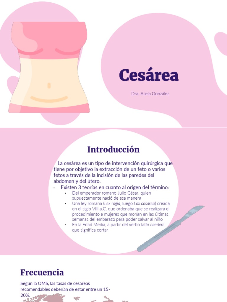 Cuidados y tipos de cesárea | PDF | Seccion de cesárea | Medicina