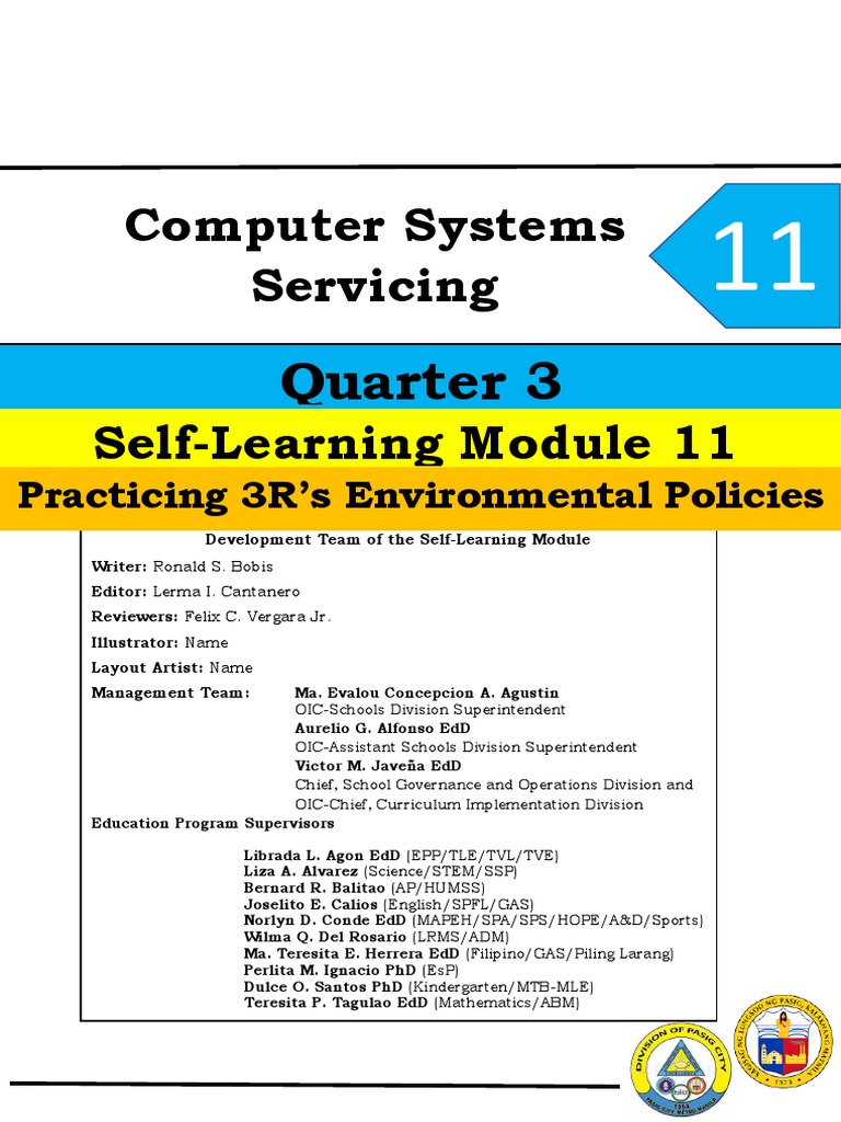 TVL CSS11 - Q3 - M11 | PDF | Waste | Recycling