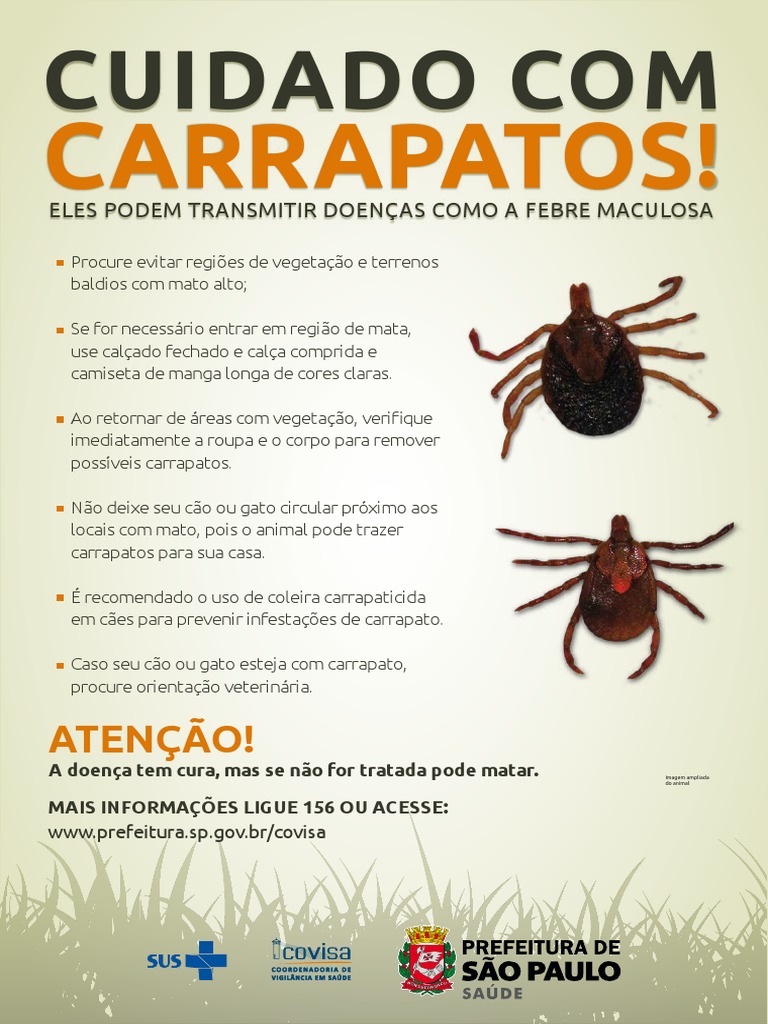 Cartaz Carrapato ALTERADO 2018 Baixa | PDF