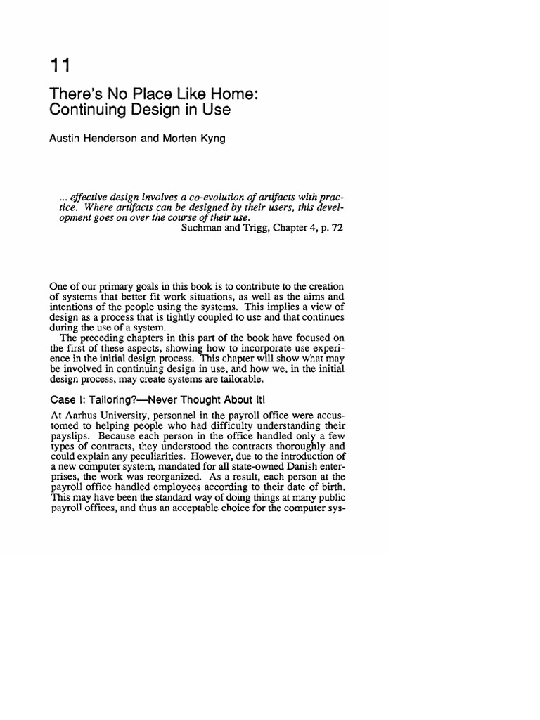 1991 There's No Place Like Home - Continuing Design in Use - Design at ...