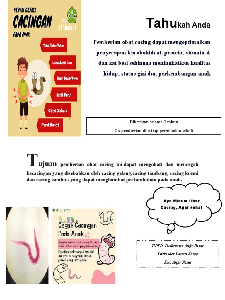 Brosur Obat cacing | PDF