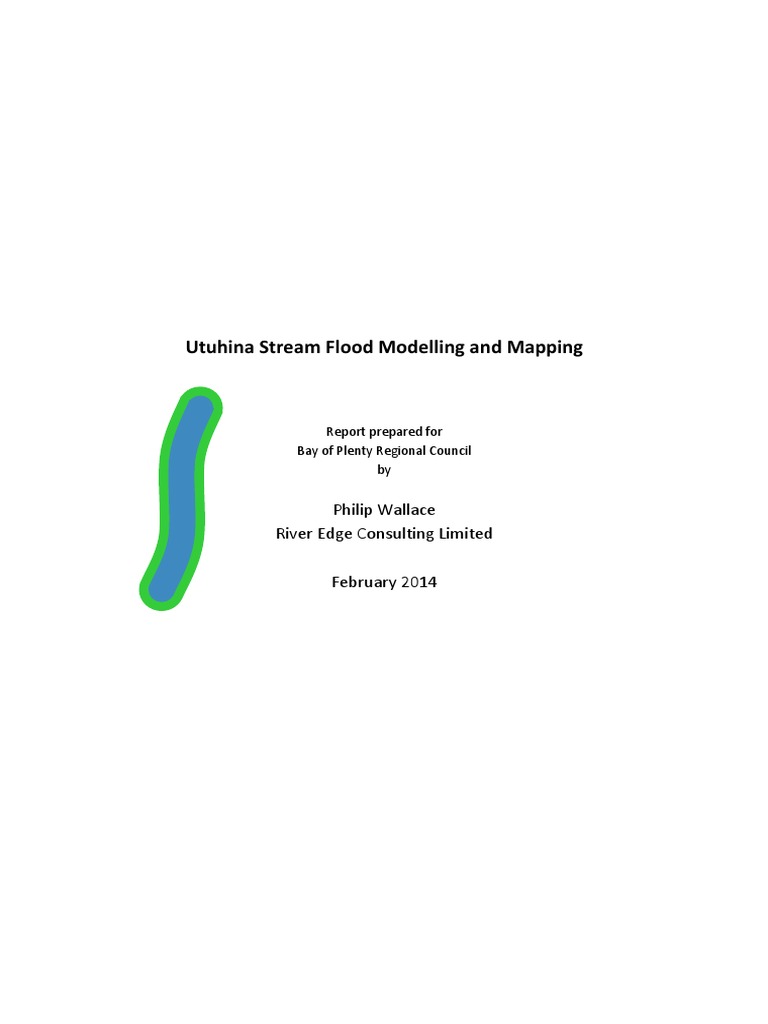 Flood Modelling and Mapping in Utuhina Stream | PDF