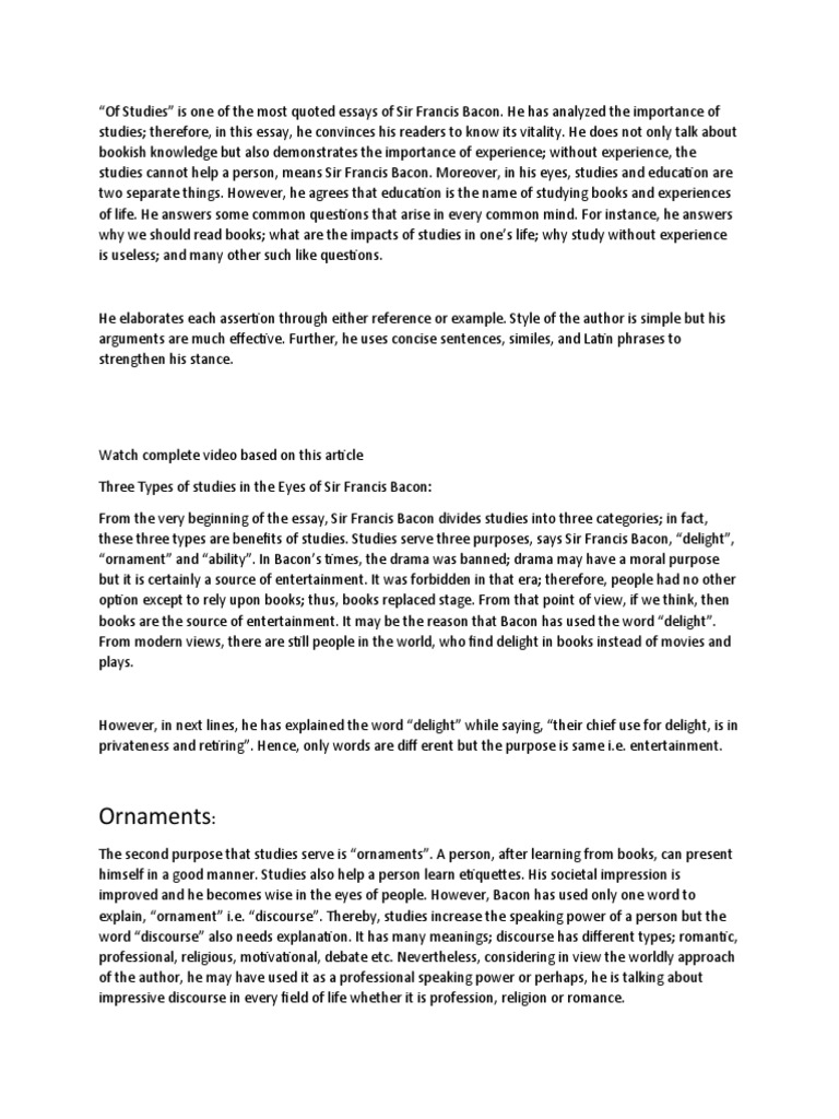 Ornaments | PDF | Essays | Experience