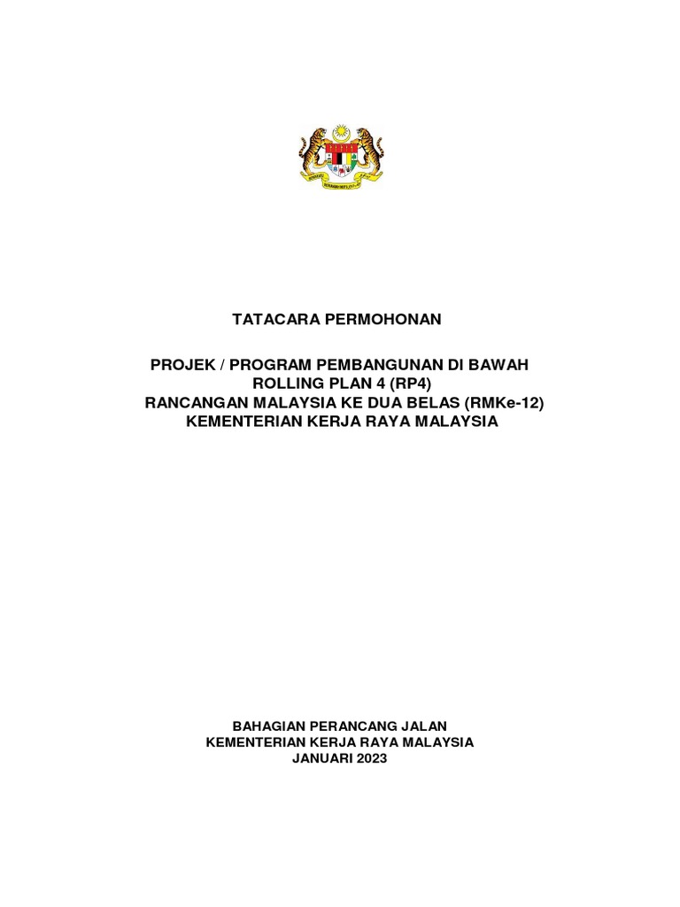 Tatacara Permohonan Rp4 | PDF