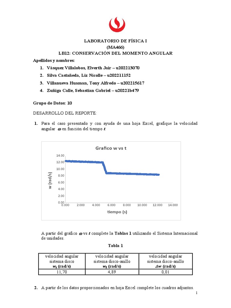 Laboratorio, Semana12 | PDF | Mecánica | Impulso
