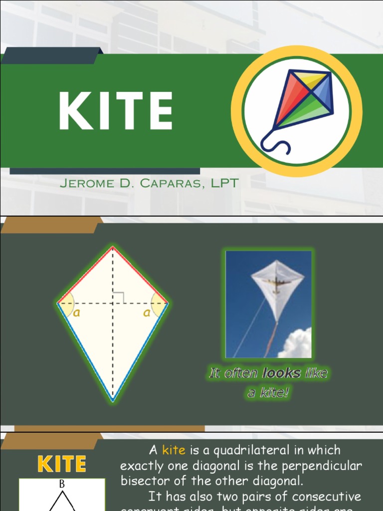 Properties of Kites in Geometry | PDF | Geometric Shapes | Elementary ...