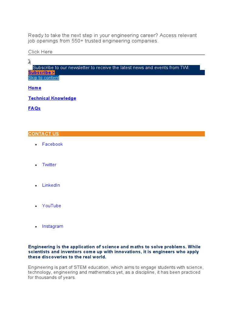 What Is Engineering? (Definition and Types) | PDF | Engineering | Engineer