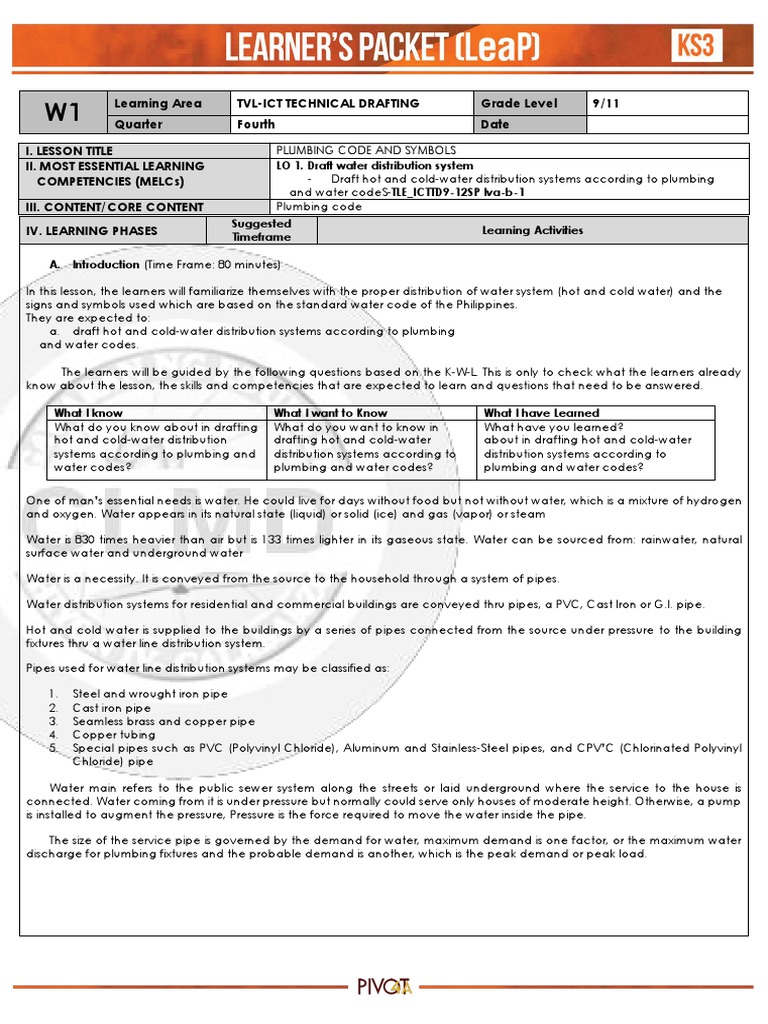 Q4 ICT Technical Drafting 9 Week 1 | PDF
