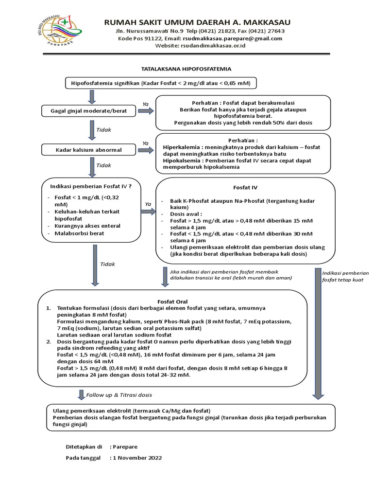 Tatalaksana Hipofosfatemia | PDF