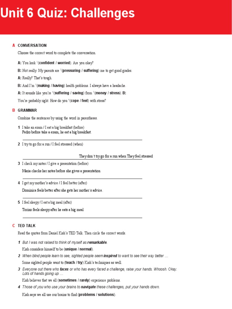 Keynote 1 Unit Quizzes-6 | PDF