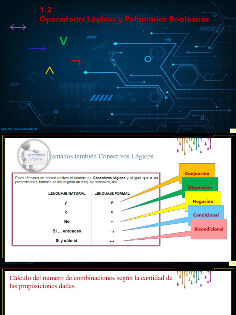 1.2. Operadores Lógicos y Polinomios Booleanos | PDF
