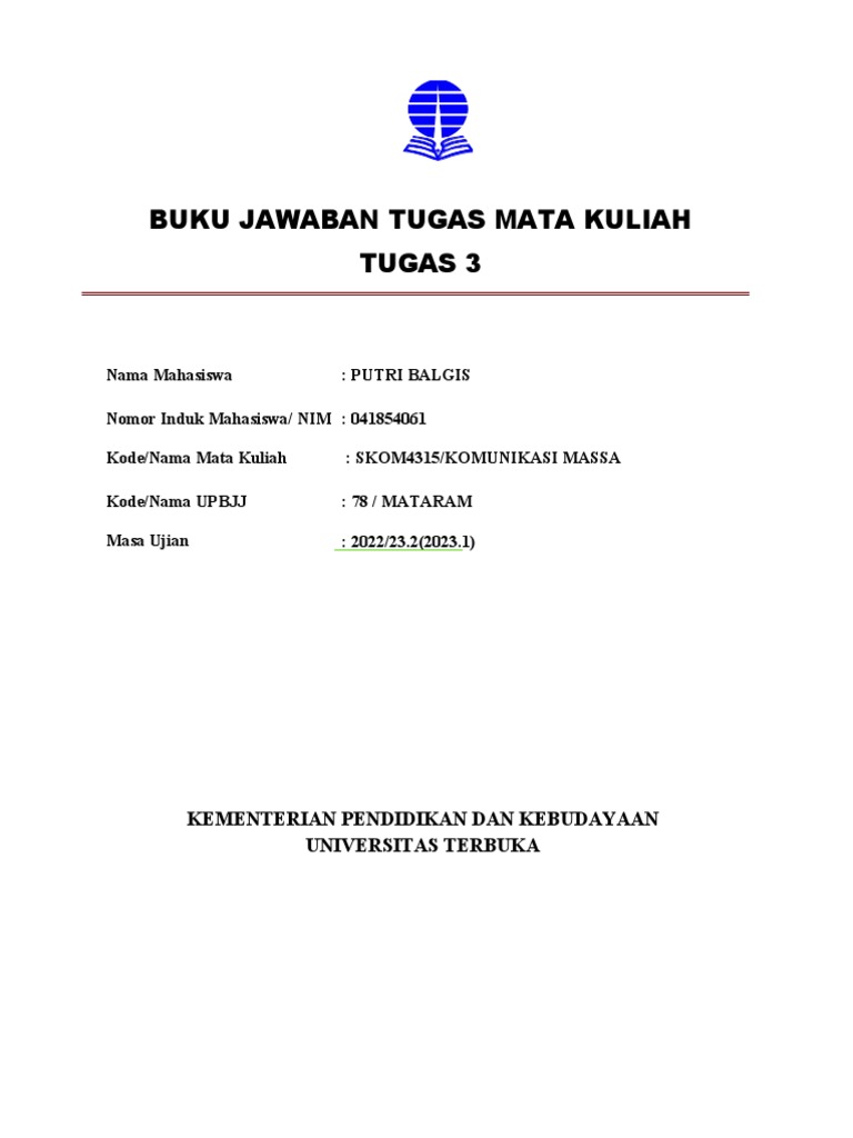 Tugas 3 Komunikasi Massa | PDF