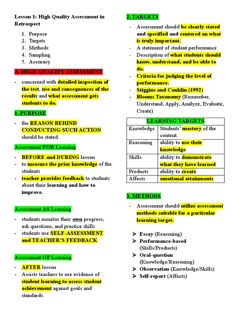 Reviewer EDUC 7 | PDF | Educational Assessment | Cognition