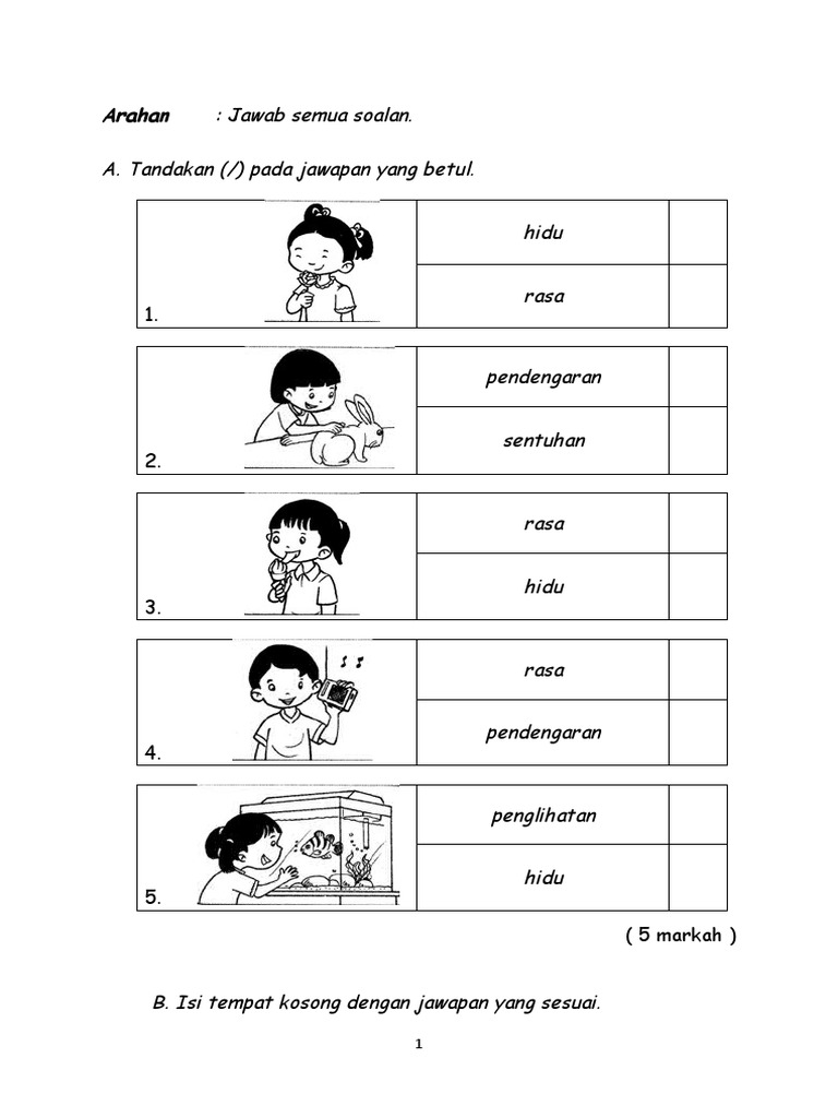 Pat SN Year 1 Paper 2 BM 2018 | PDF
