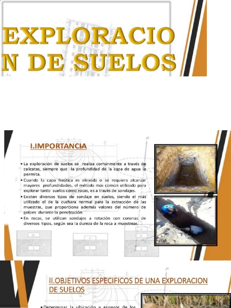 Exploracion de Suelos Editable | PDF