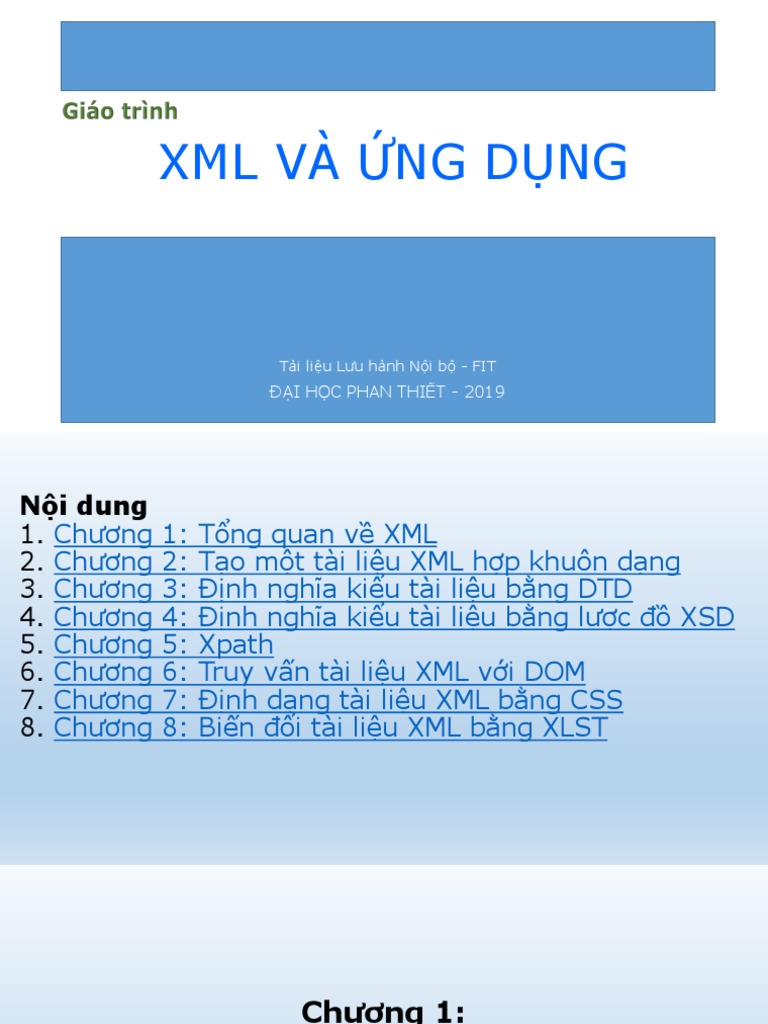 XML Và NG D NG | PDF