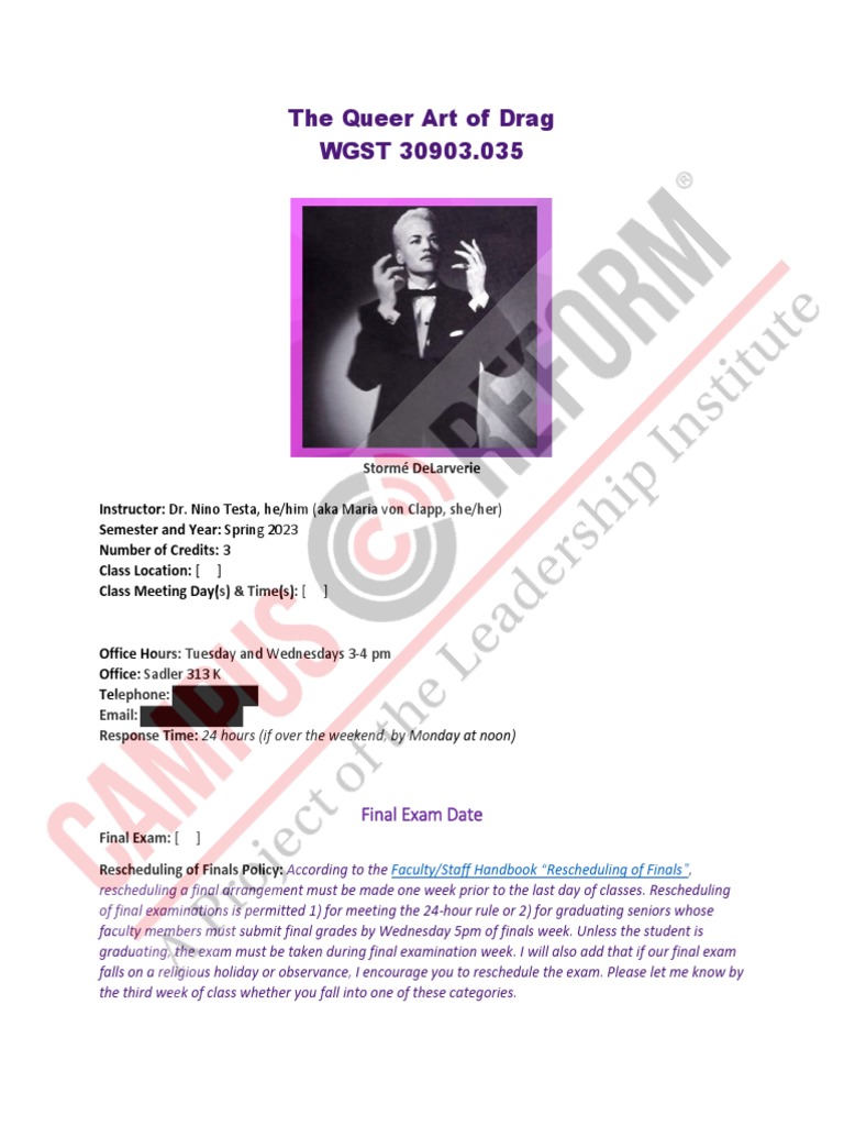 Texas Christian University Students Will Create Own Drag Personas ...