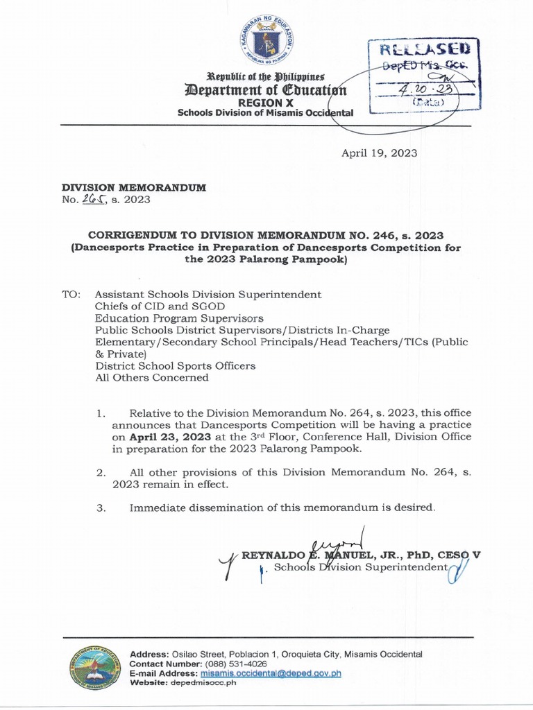 DepED Mis Occ - CCF - 000045 | PDF