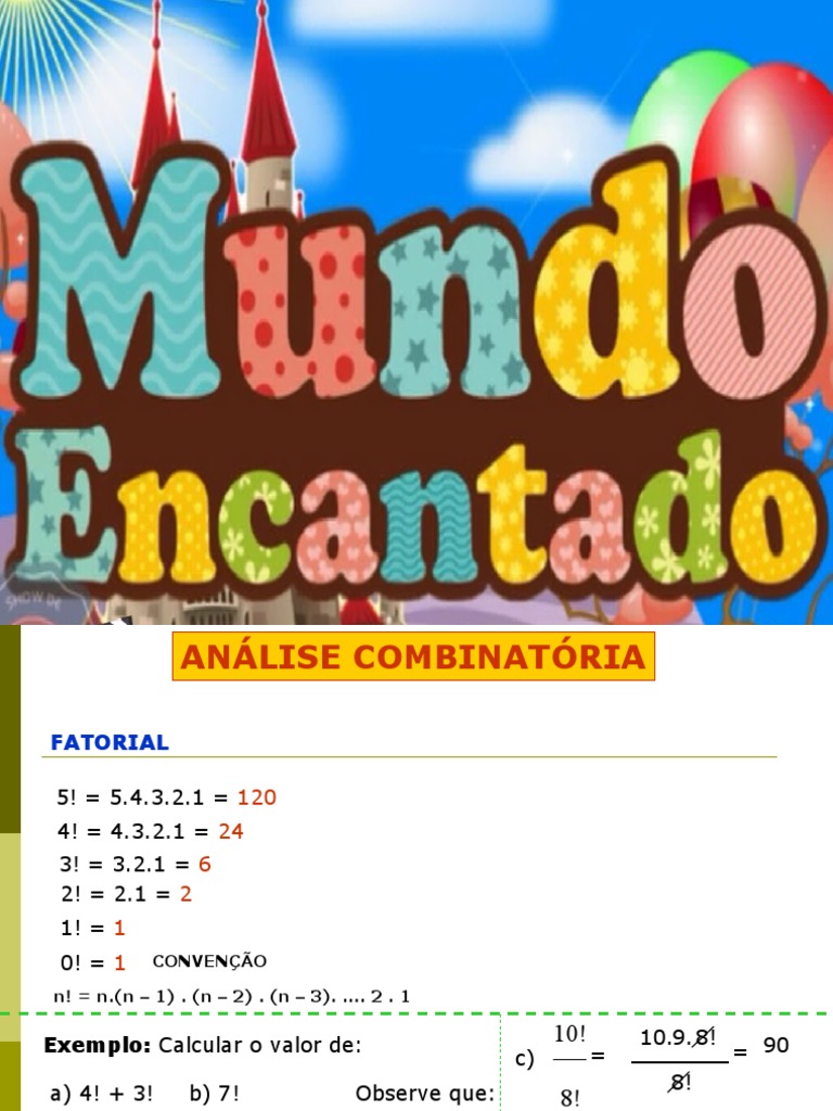 Análise Combinatória 1 Professor Celso Berredo | PDF