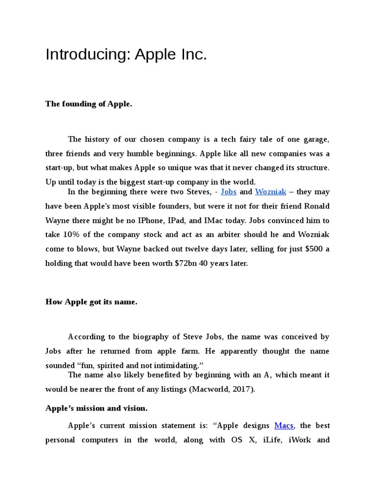 Introducing Apple Inc | PDF | Apple Inc. | Smartphone