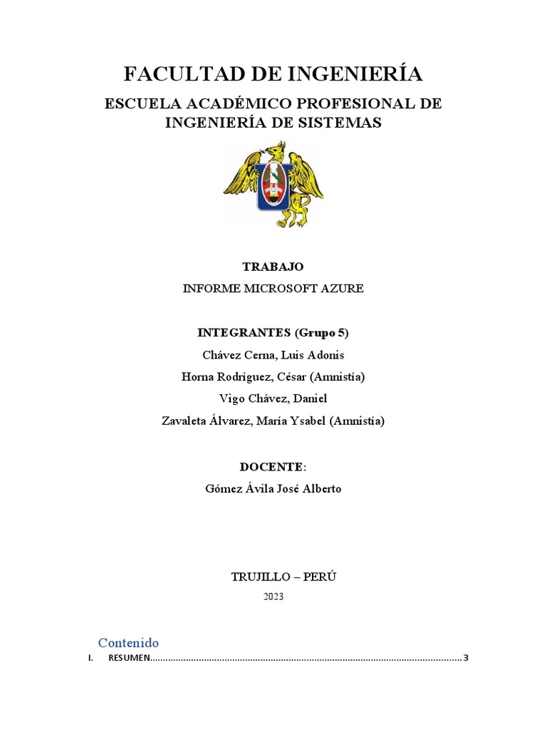 GRUPO - 5 INFORME UNIDAD 1 (Recuperado Automáticamente) | PDF
