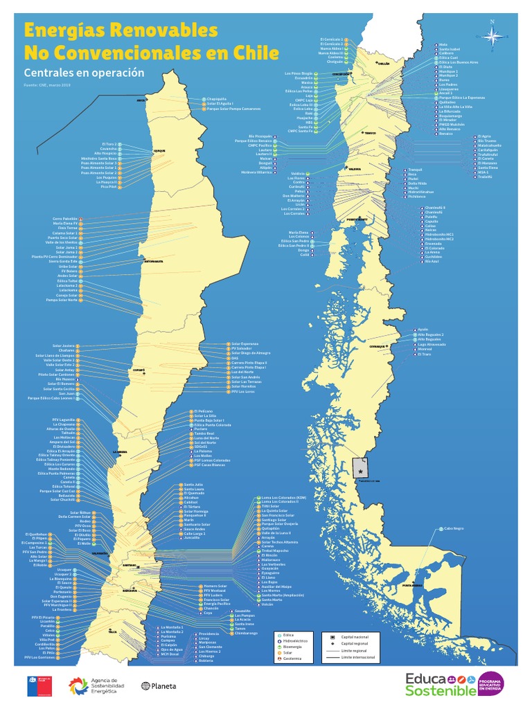 Mapa Energias Renovables de Chile | PDF
