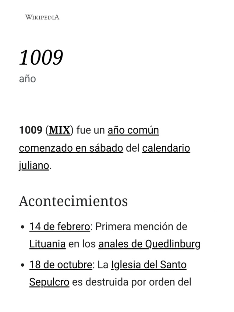 1009 - Wikipedia, La Enciclopedia Libre | PDF | Ciencias sociales ...