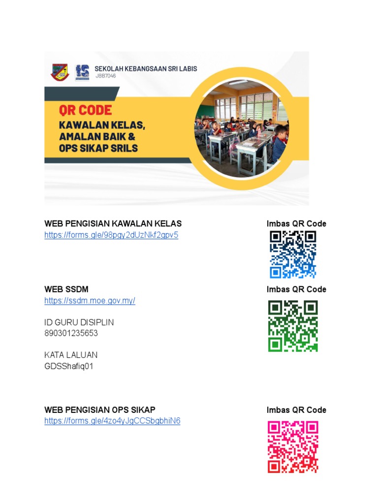 Onestop Kawalan Kelas, Amalan Baik Dan Ops Sikap Srils 2023 - 2024 | PDF