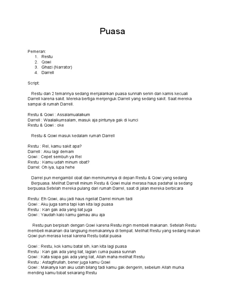 Script SP Islamic & B Indo | PDF