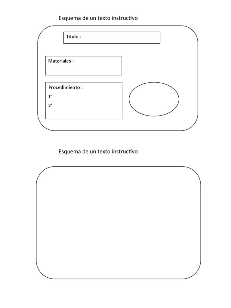 Esquema de Un Texto Instructivo | PDF