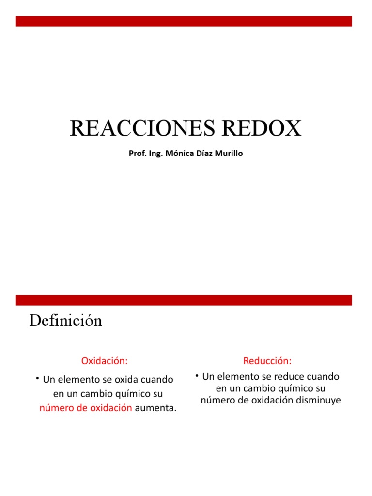 Reacciones Redox Pdf