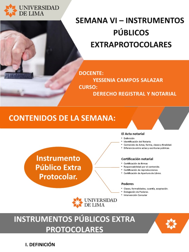 Semana 6 - Instrumentos Públicos Extraprotocolares-Poderes | PDF | Justicia | Crimen y violencia